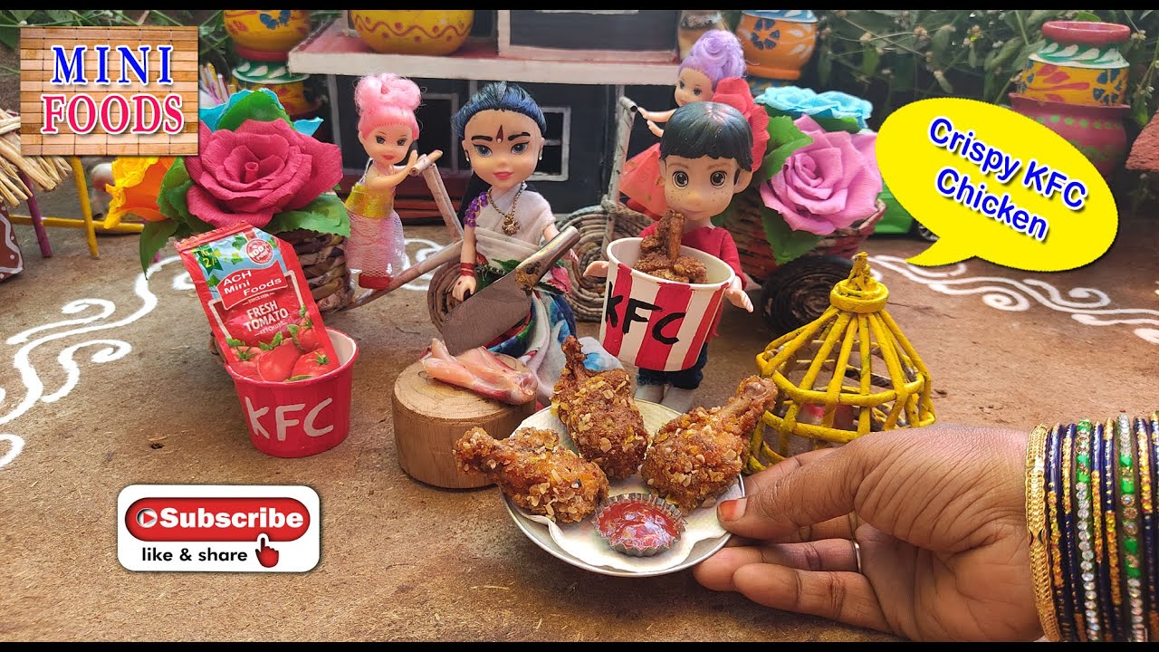 KFC Chicken | Miniature KFC Chicken Recipe | Mini Foodkey | Miniature ...