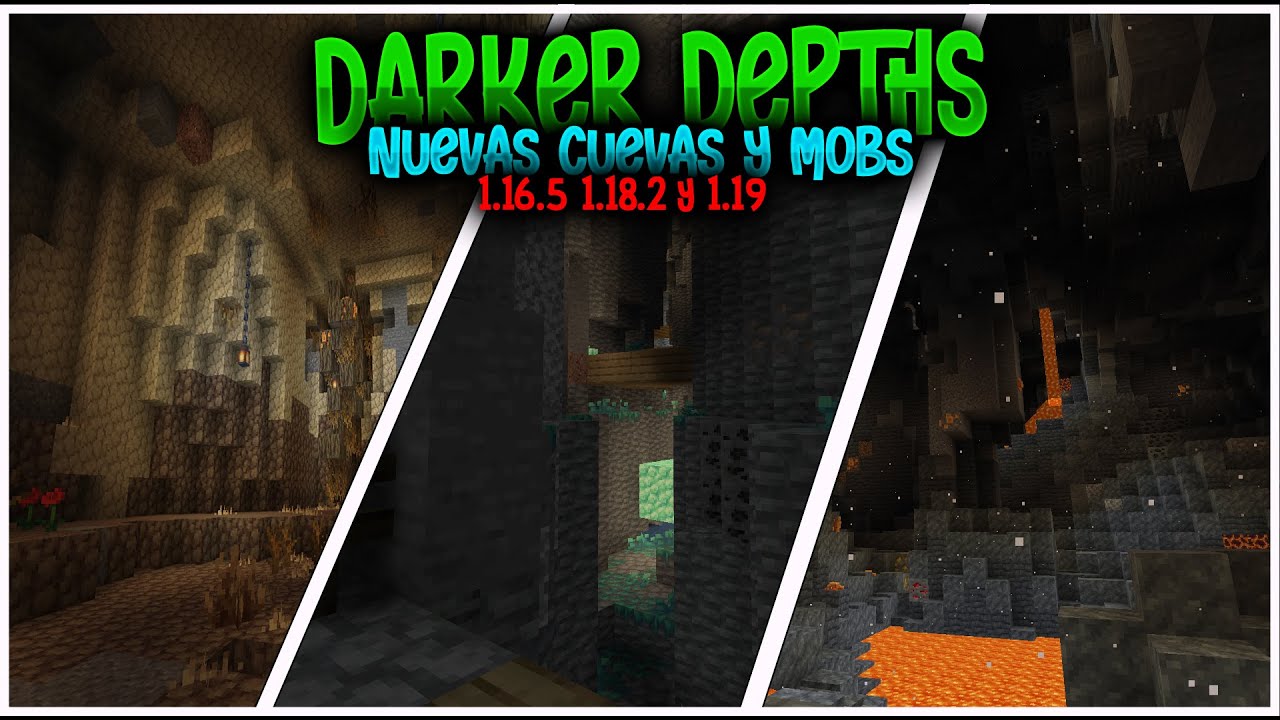 NUEVOS BIOMAS PARA LAS CUEVAS !!⛏ MINECRAFT 1.16.5 MOD DARKER DEPTHS ...