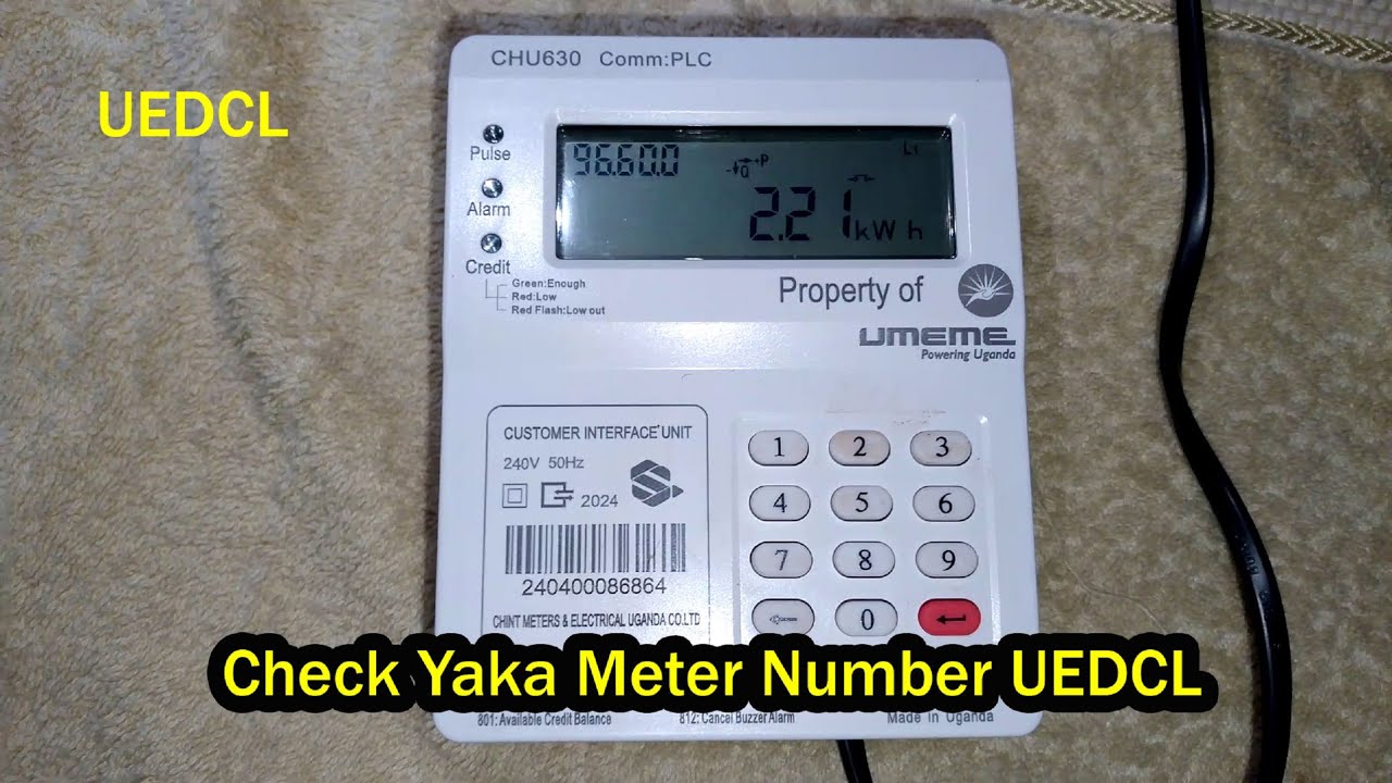 How to Check Yaka Meter Number in Uganda New Meter - YouTube