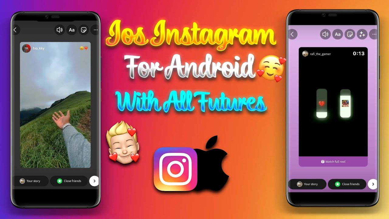 Ios Instagram For Android 💯| With All Features | Share Reel Like Iphone ...