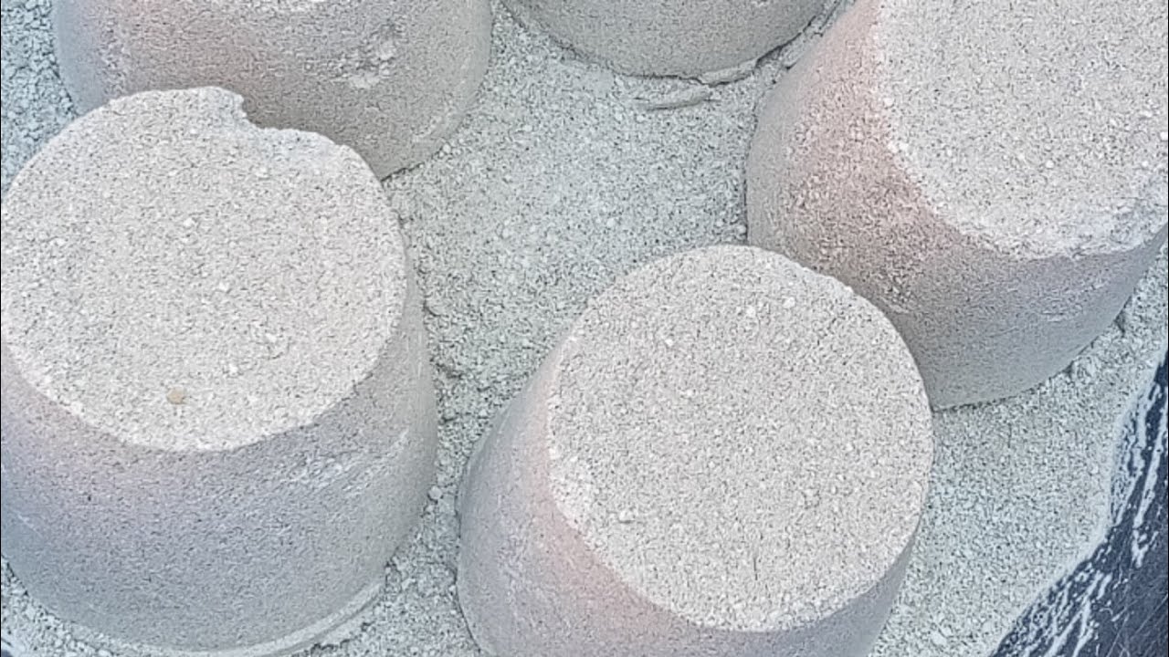 White Sand cement crumbling - YouTube