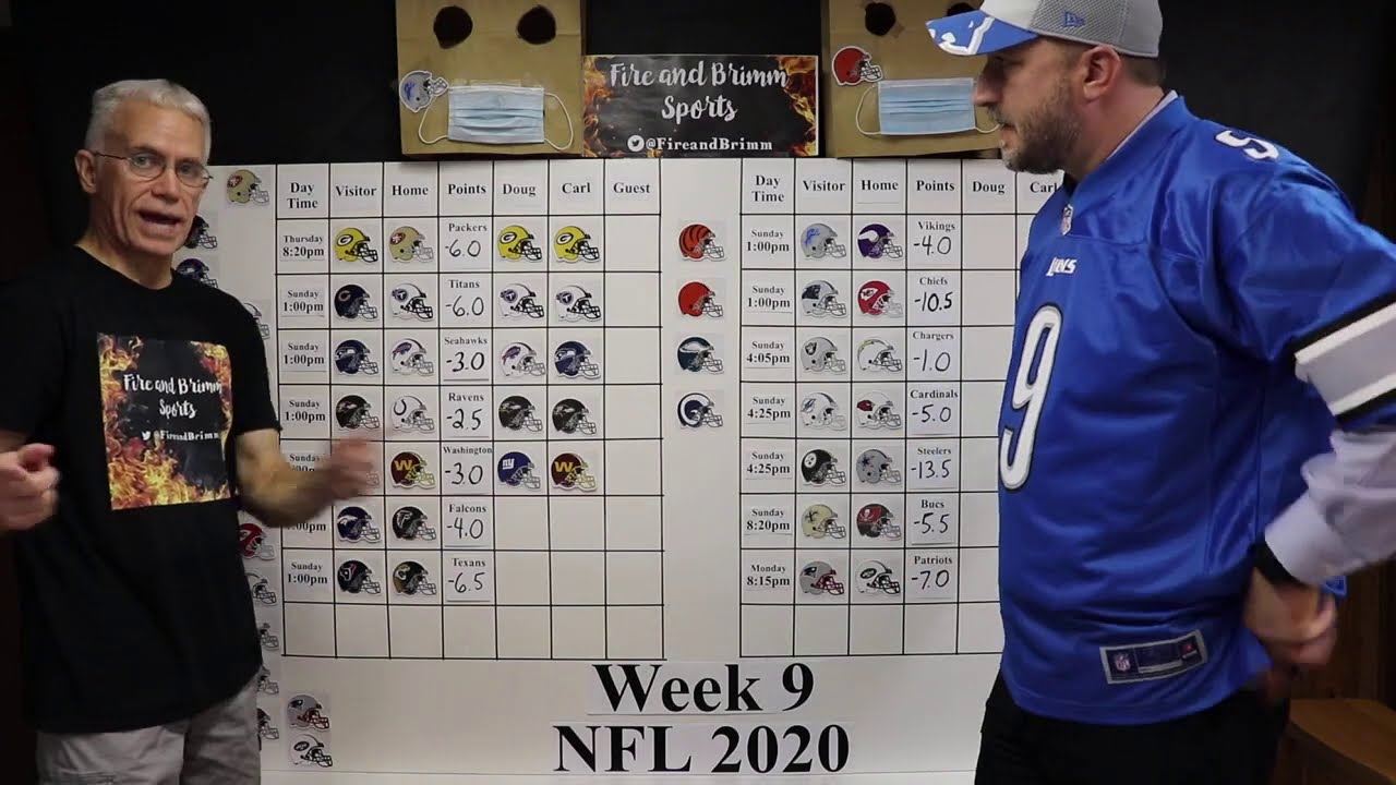 2020 NFL Season – Week 9 Picks and Predictions - YouTube