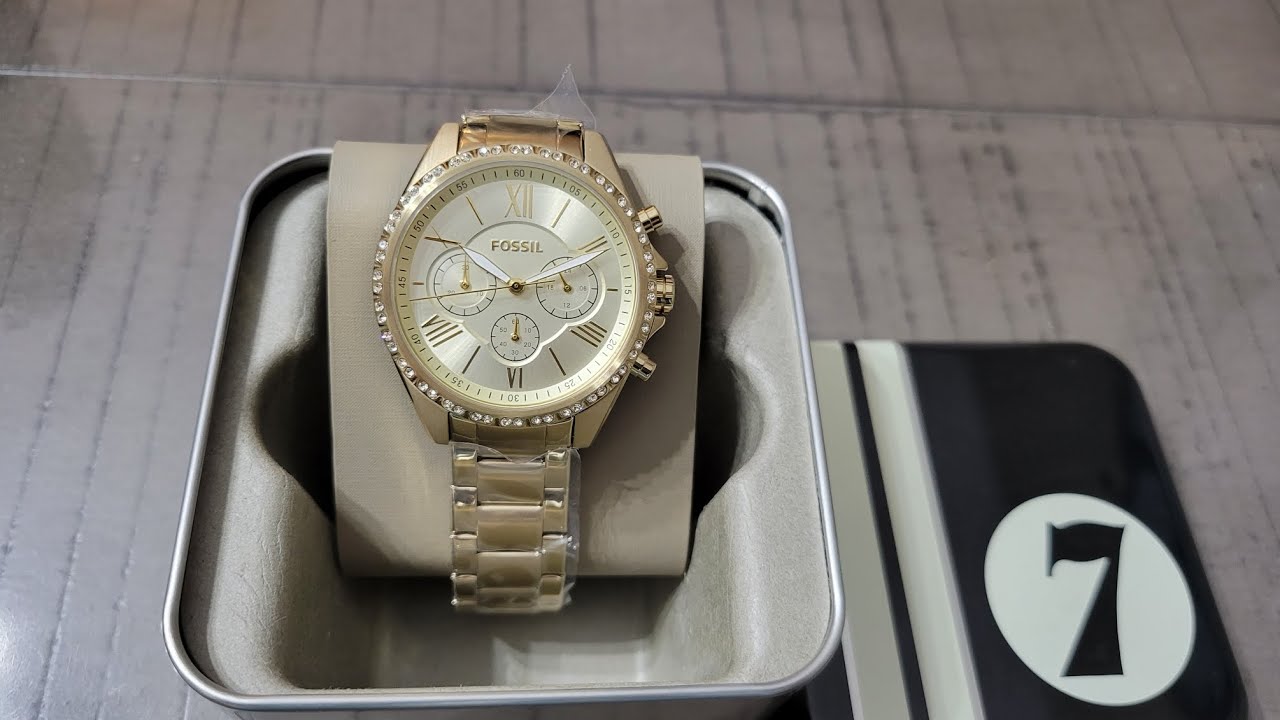 Fossil BQ3378 Modern Courier Chronograph Women's Watch unboxing - YouTube