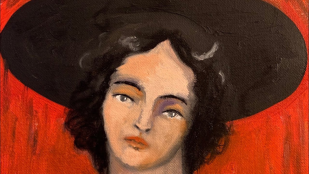 Working on an imaginative portrait in oils with figurative painter ...