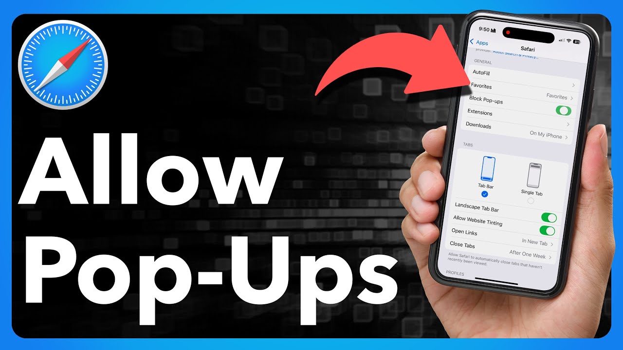 How To Allow Pop Ups On iPhone - YouTube