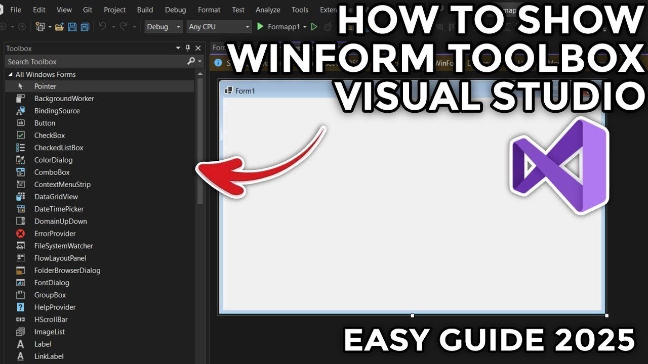 How to Enable/Show WinForms Toolbox in Visual Studio - Easy Step-by ...