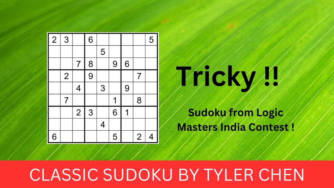 Are you ready to dig deep into a Classic sudoku valley ?! - YouTube