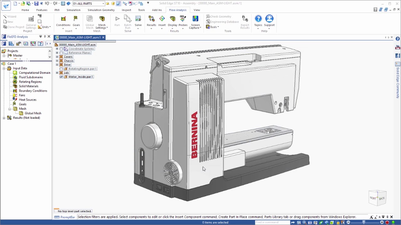 Flow Simulation in Solid Edge ST10 - YouTube