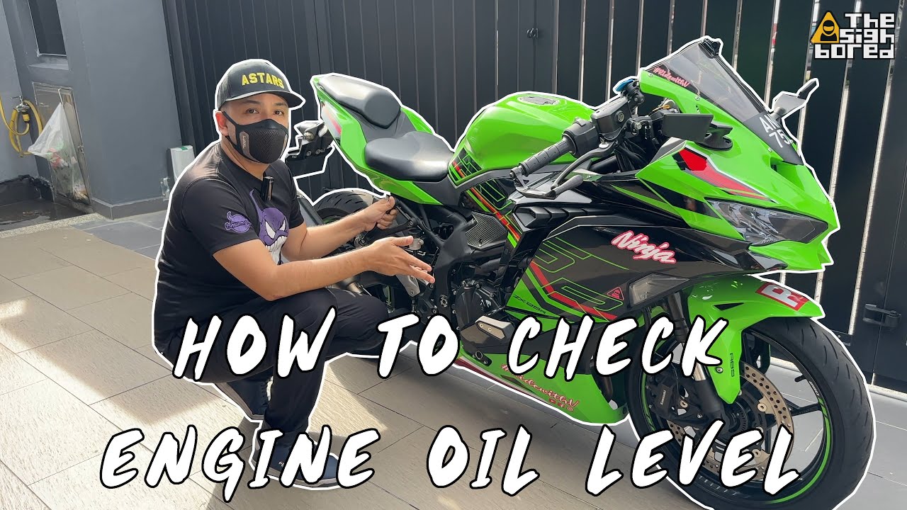 How to check your motorcycle engine oil level | #howto #engine #oil ...