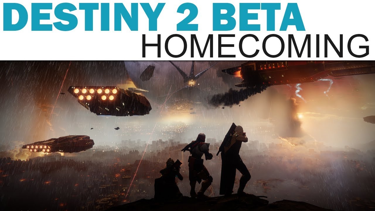 Destiny 2 (PC Open Beta) - Story Playthrough - Homecoming - YouTube