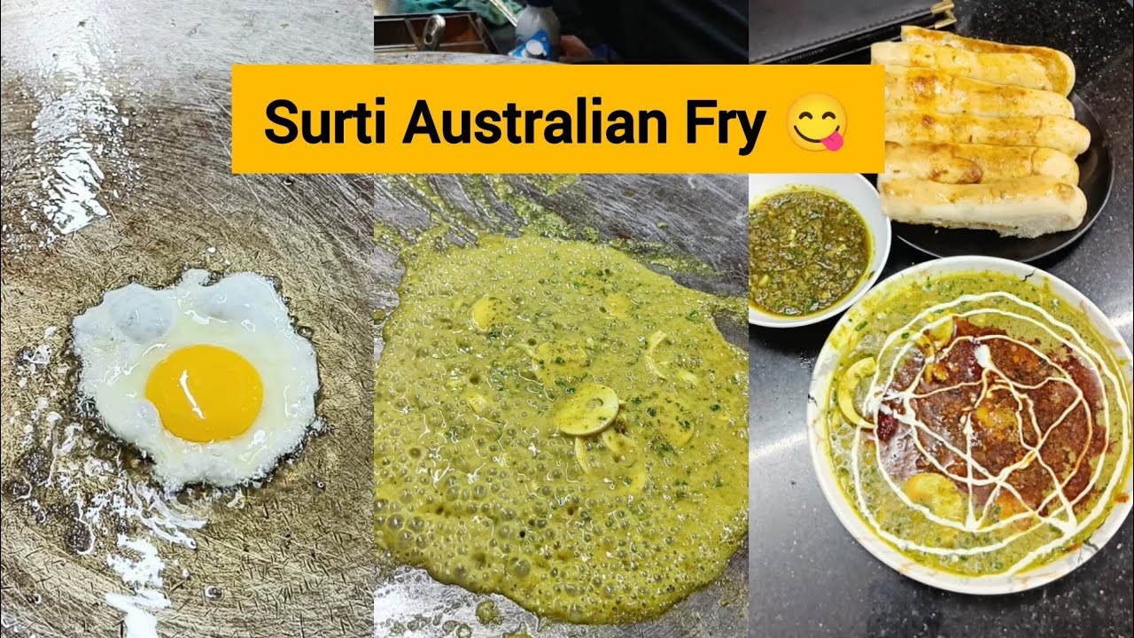 How To Make Street Style Egg Australian Fry😍 ️ | Street Food | Surat ...