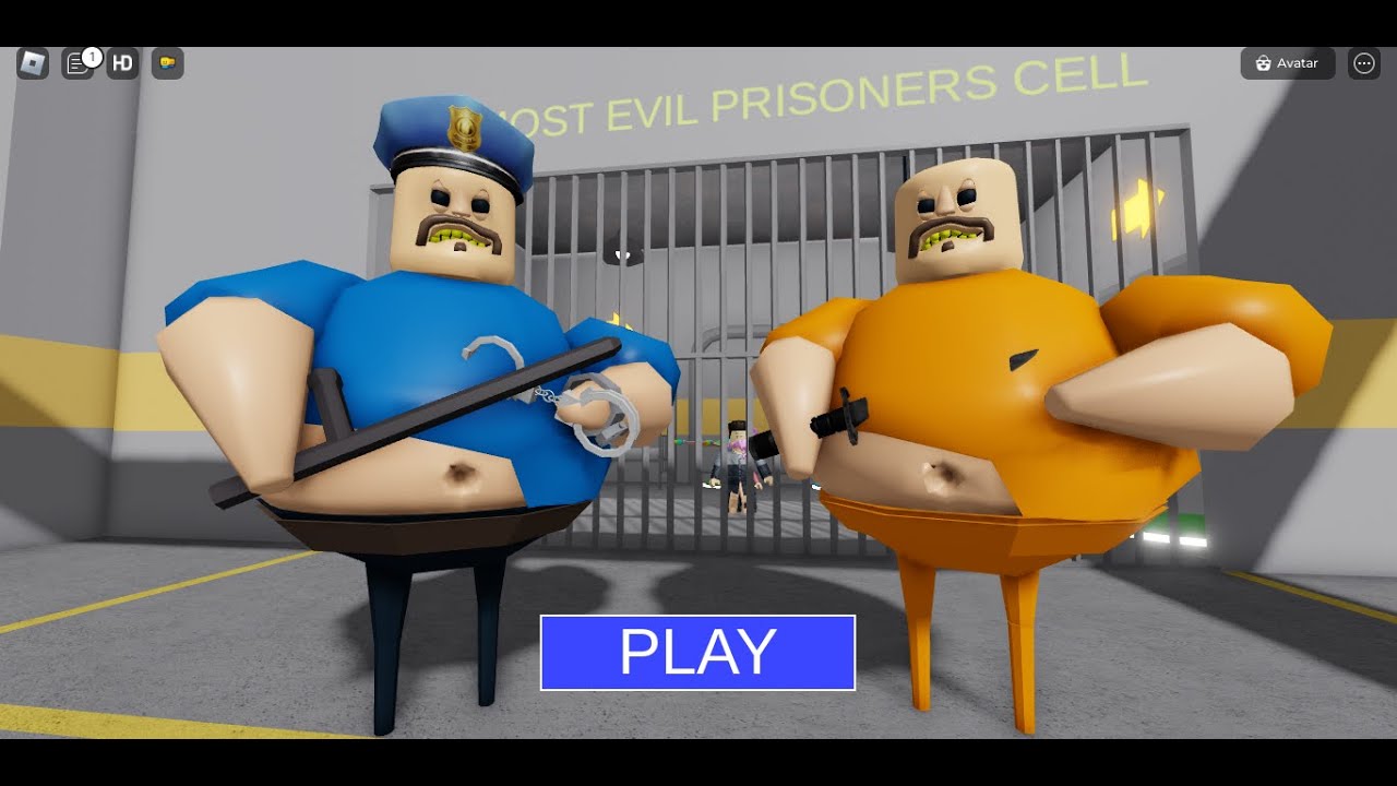 POLICE VS CRIMINAL BARRY'S PRISONRUN! (OBBY) #roblox - YouTube