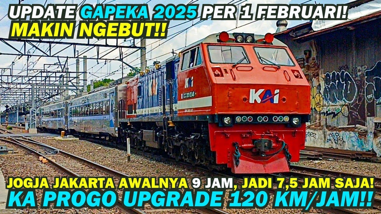 PER 1 FEBRUARI LARI 120 KM/JAM?? Kereta Api Progo Spesial CC 201 83 48 ...