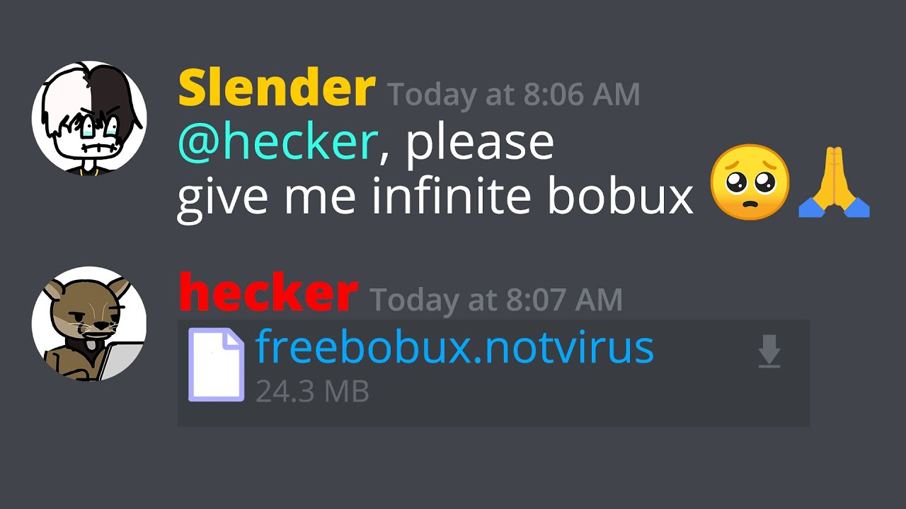 Hecker gives Slender Infinite Bobux - YouTube