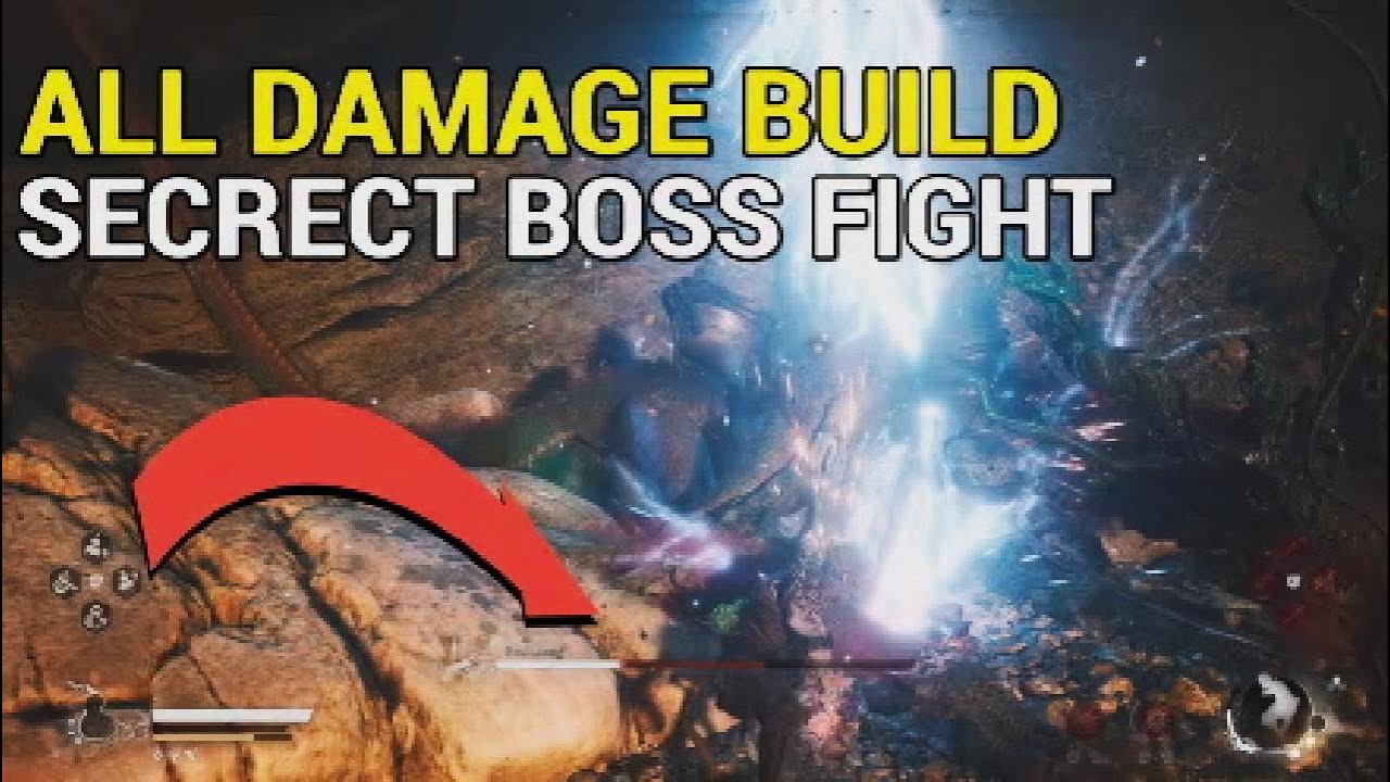 ALL DAMAGE BUILD SECRECT BOSS FIGHT RED LOONG | Black Myth: Wukong ...