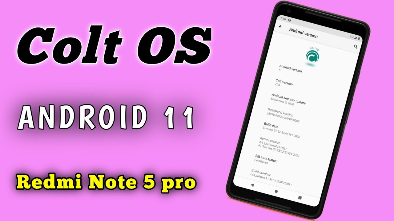 Colt Os Redmi Note 5 Pro | Official Colt os ROM - YouTube