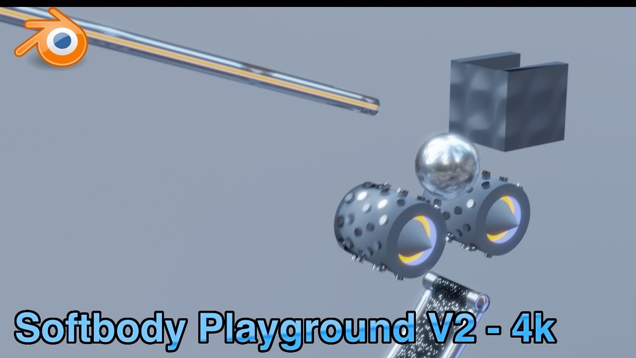 SOFTBODY PLAYGROUND V2 4k - BLENDER SOFTBODY SIMULATION - YouTube