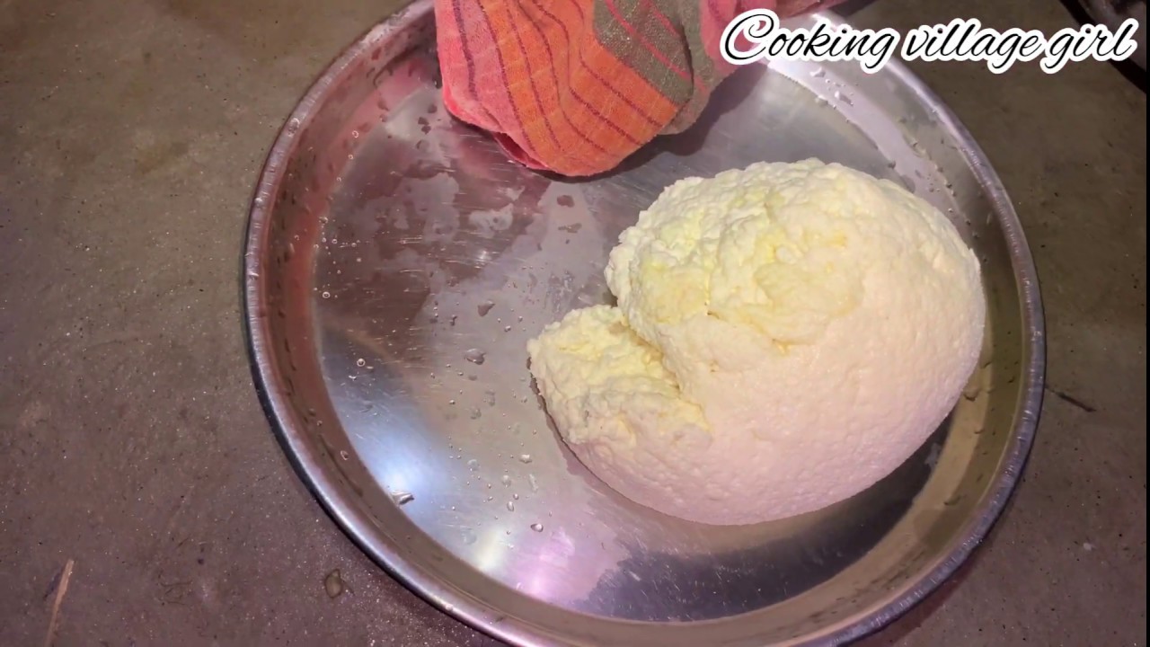 Home made Butter ! How to make butter? Cooking village girl - YouTube