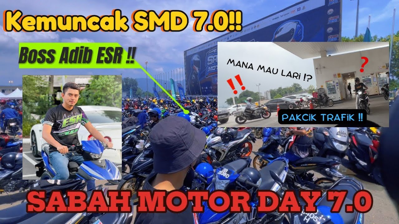 Kemuncak SMD 7.0 | Boss Adib ESR ⚡️ (Sabah Motor Day 7.0) Part 3 - YouTube