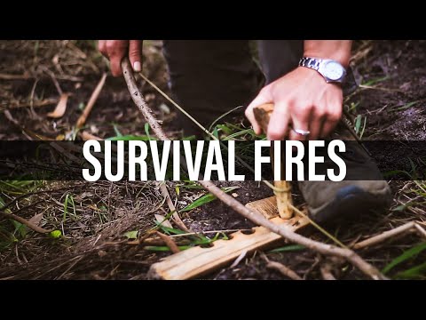 SURVIVAL FIRES | How to start survival fires Survival Skills Africa ...