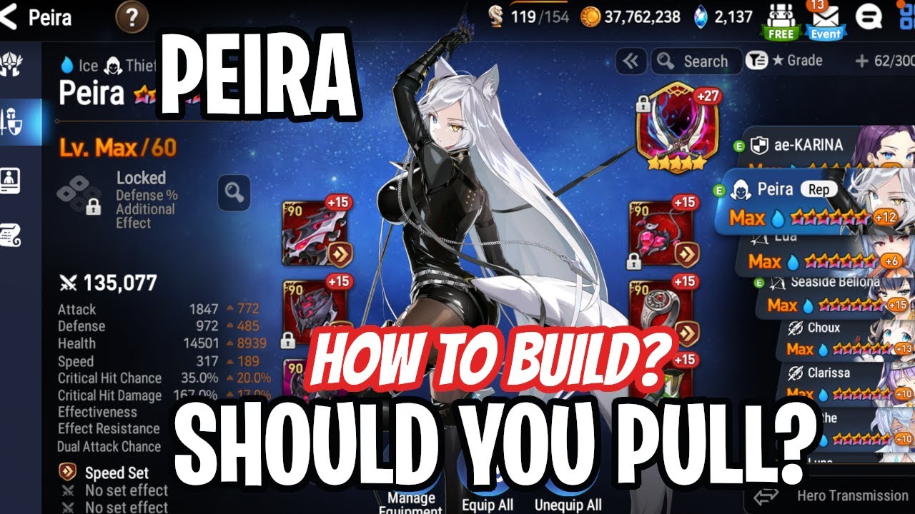 Peira - Best Build & Should You Pull? [Epic Seven] - YouTube