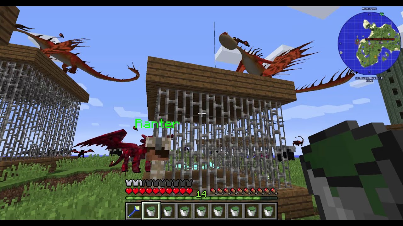 Minecraft DragonFire episode 14 - MONSTROUS NIGHTMARE MIGRATION! - YouTube