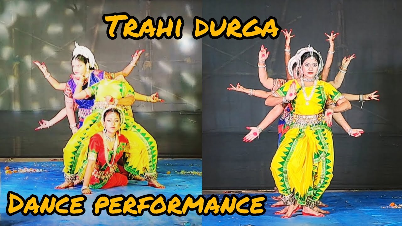 Trahi Durga 🌺 || Dance performance || Durga Puja Dance || Odissi dance ...
