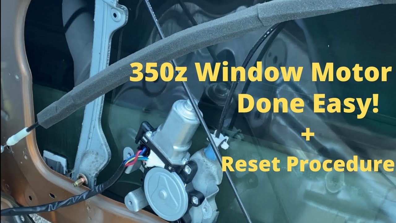 How To Fix Your 350z Window Motor - YouTube