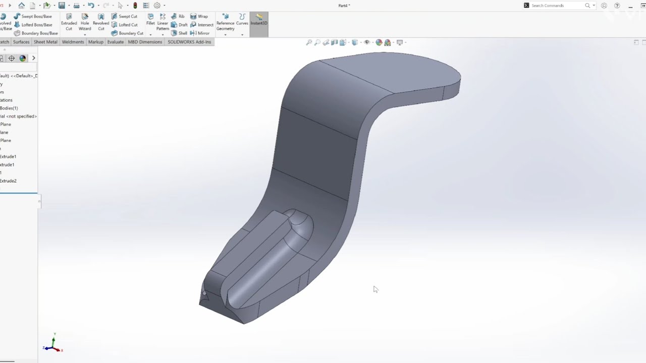 How to use flip cut tool in solidworks| How to create design in ...