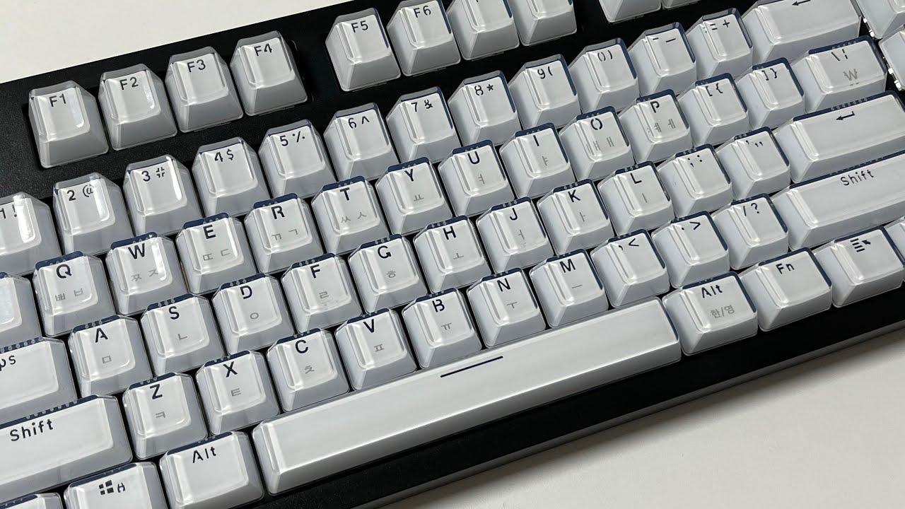 [Keyboard] 앱코 AN10 아이스큐브 카일광축 - YouTube