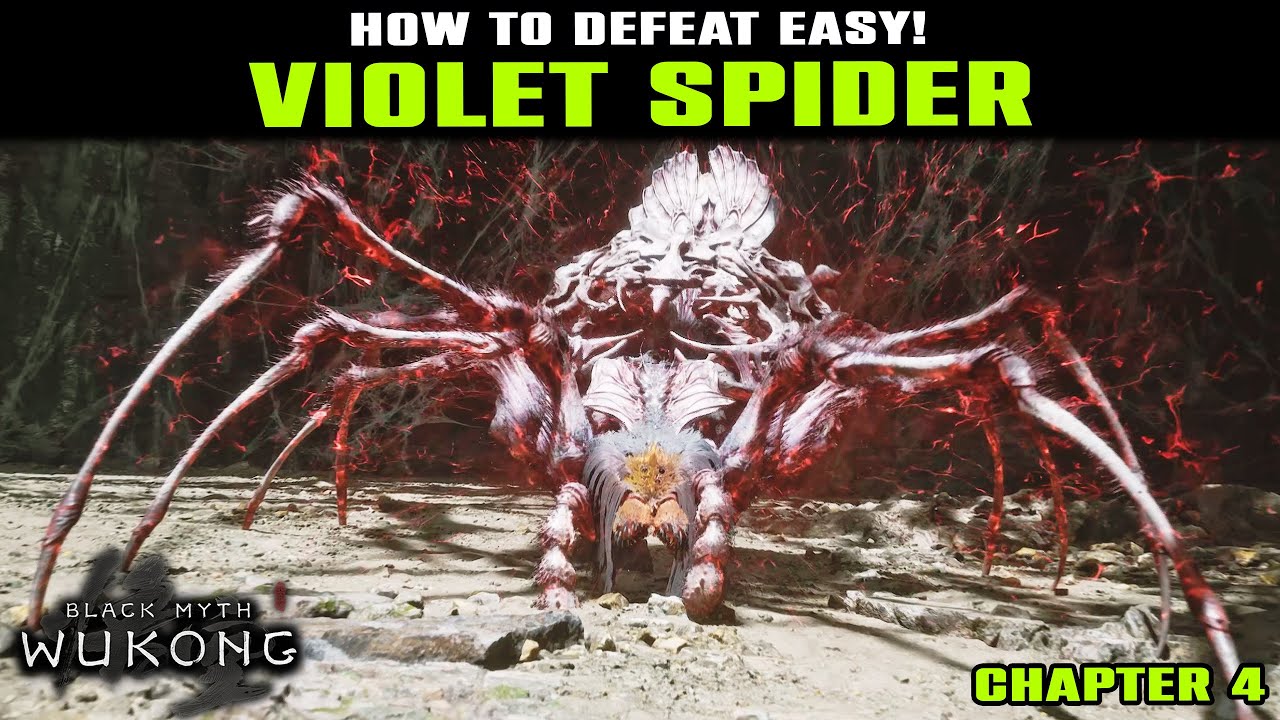 HOW TO BEAT VIOLET SPIDER Boss EASY EXPLAINED | Black Myth Wukong - YouTube
