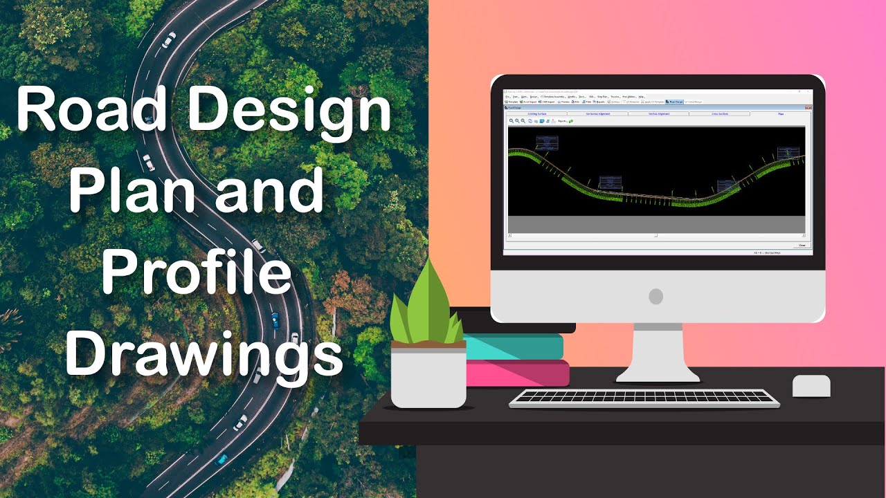 Road Design Software - Plan and Profile Drawings - YouTube