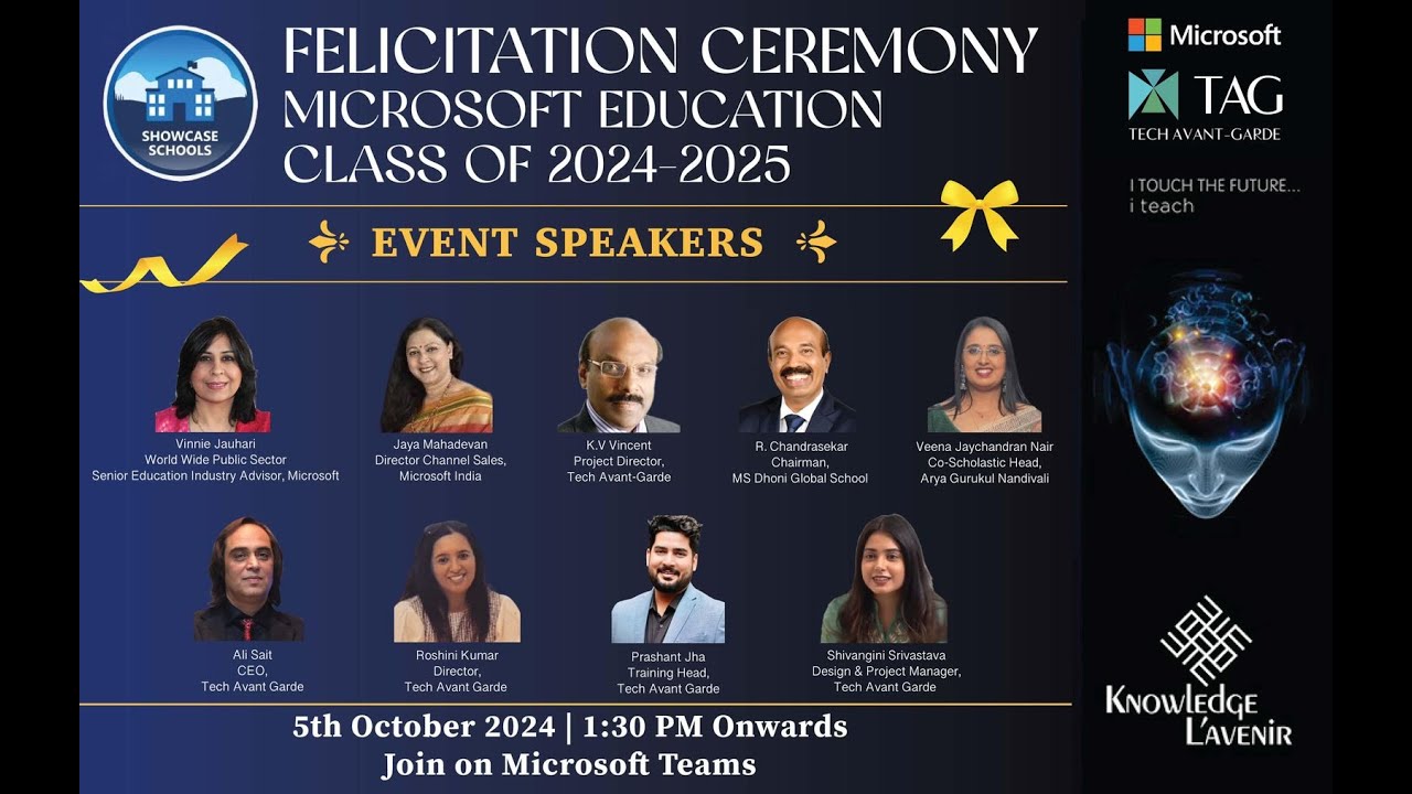 Grand Felicitation Ceremony | MIEE & Microsoft Showcase School 2024-25 ...
