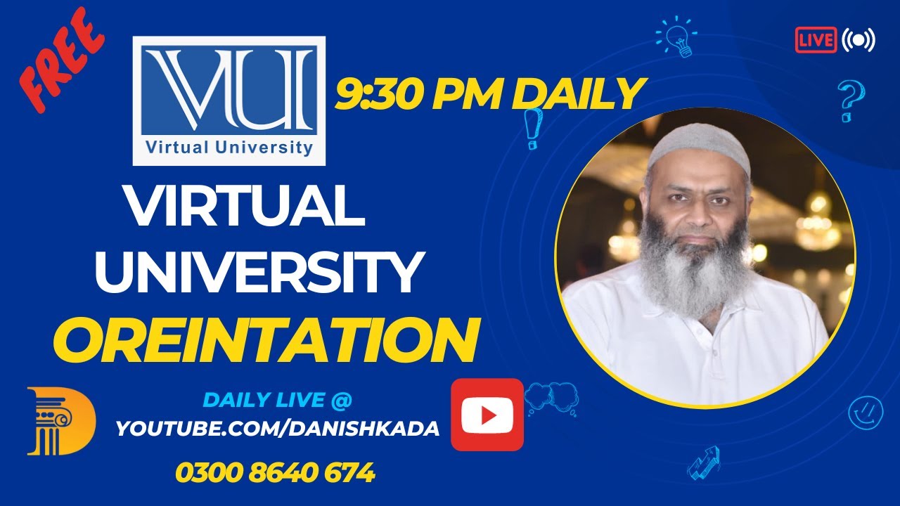 Virtual University Online Oreintation Complete Day 3 - YouTube
