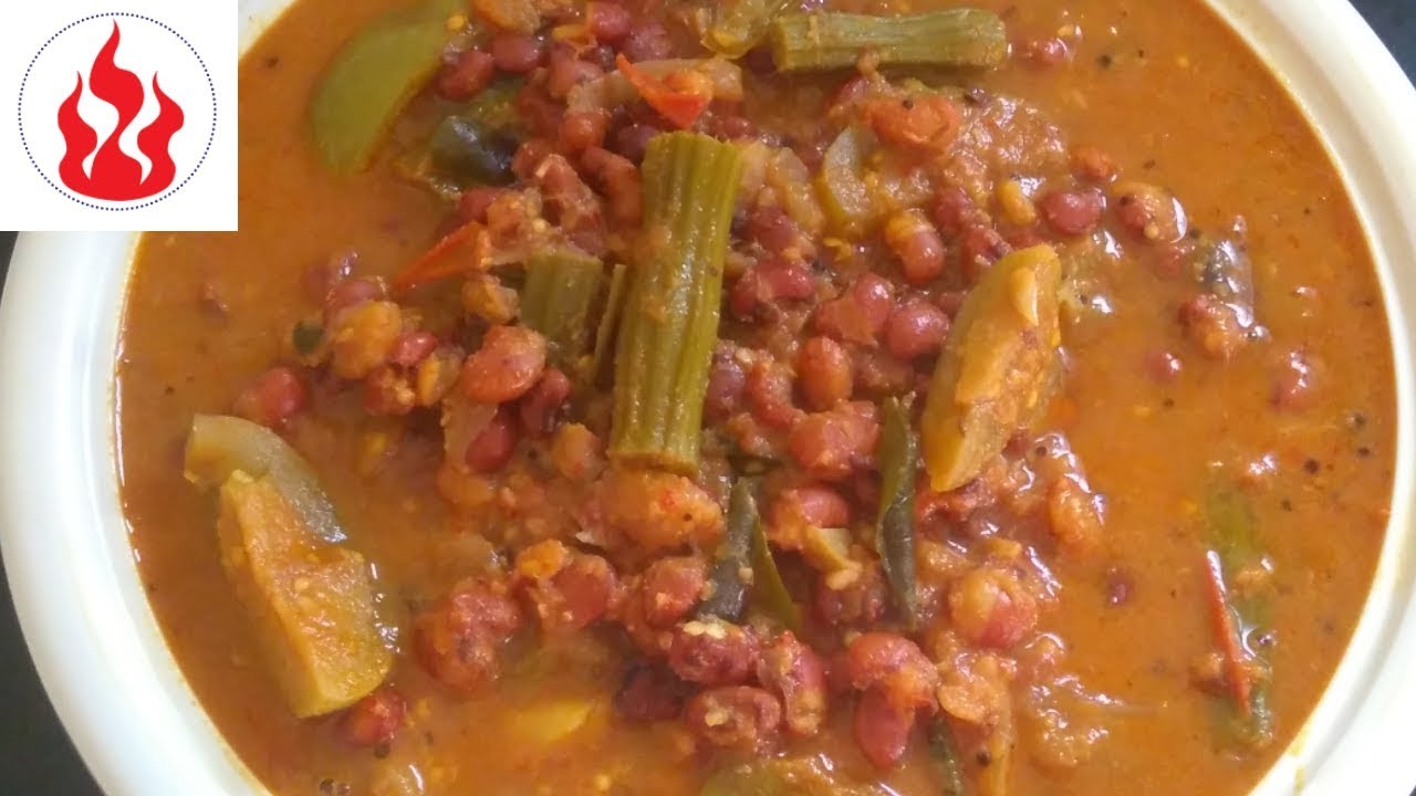 Thatta Payaru Puli Kuzhambu || Cow Peas gravy || தட்டைப்பயறு ...