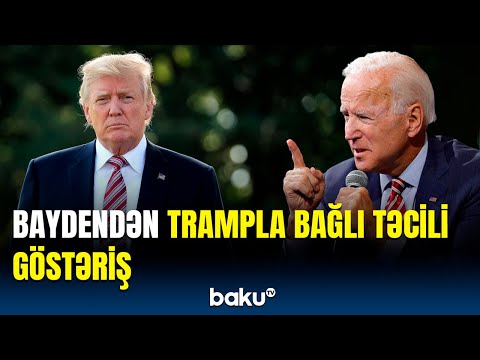 Trampa sui-qəsd cəhdi | Bayden xalqa çağırış etdi