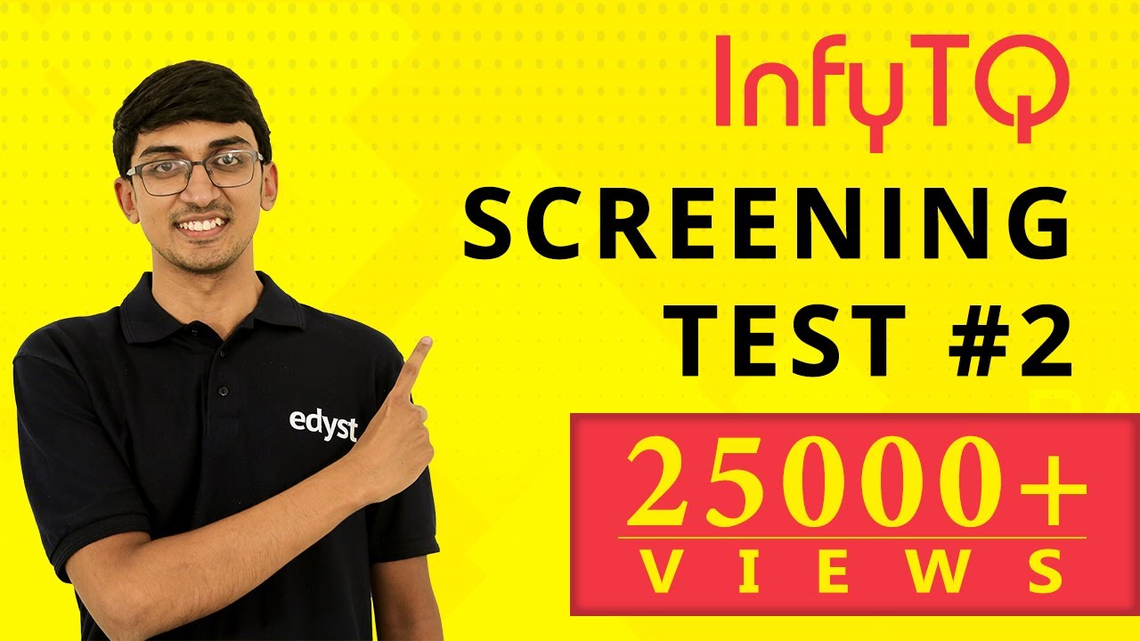 InfyTQ Screening Test #2 | Python MCQs | Marathon Webinar | Edyst ...
