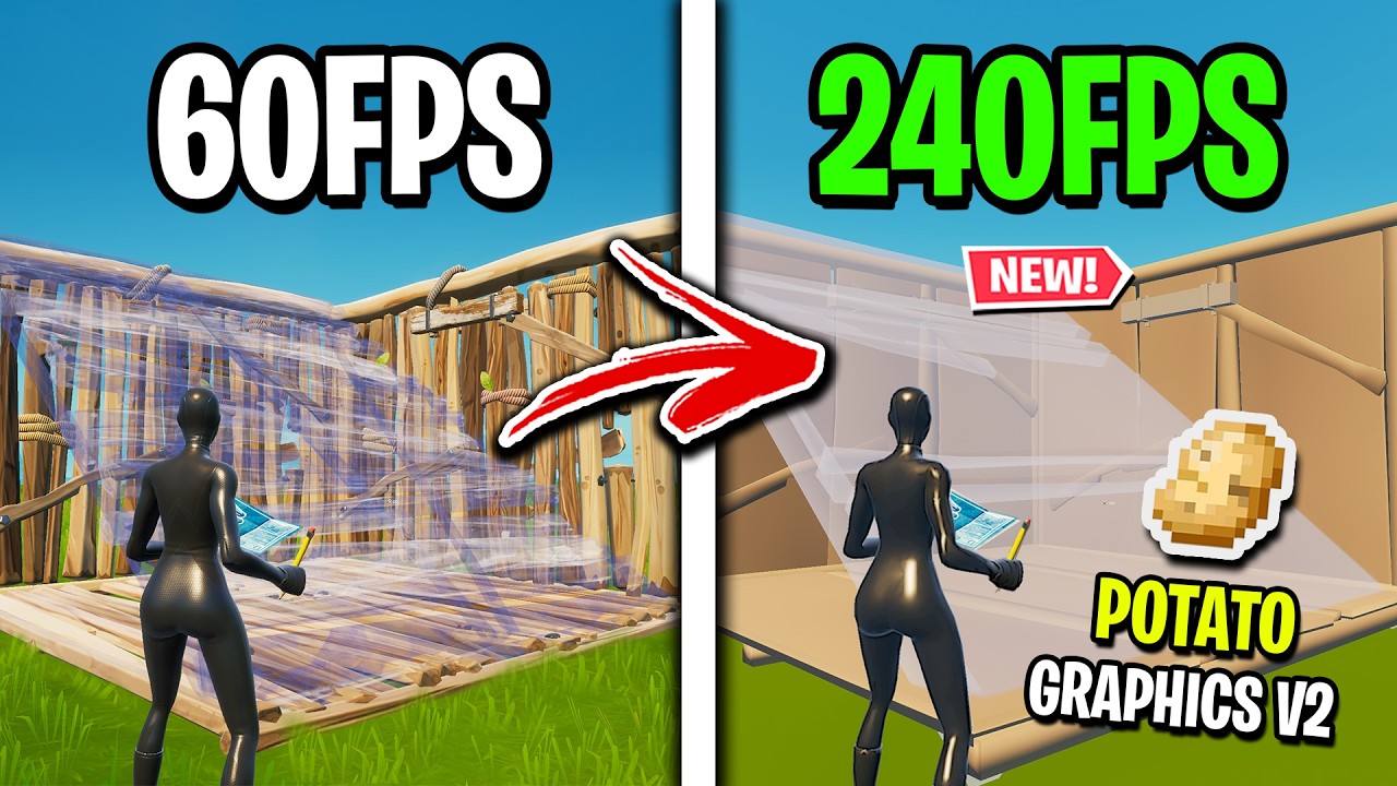 How To Get Potato Graphics in Fortnite! (FIXED GROUND) - YouTube