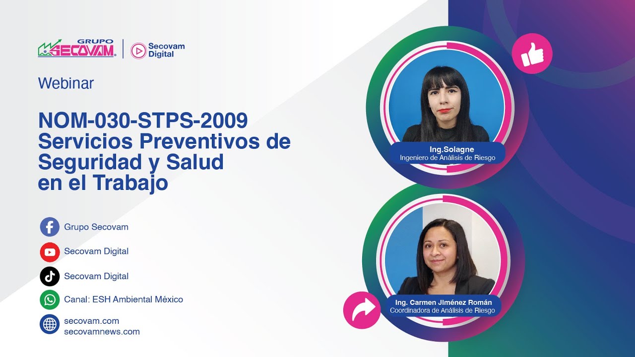 Webinar: NOM-030-STPS-2009 - YouTube