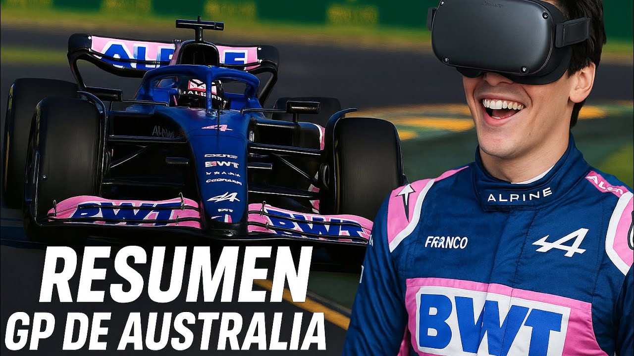 Colapinto al límite en Australia | 1º Carrera | F125 en VR – Alpine F1 ...