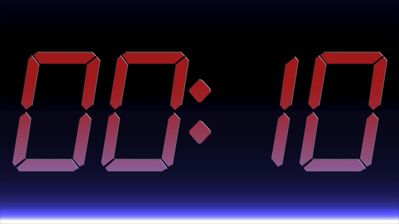 10 SECOND TIMER 🔔 Gentle Alarm [Full HD] - YouTube