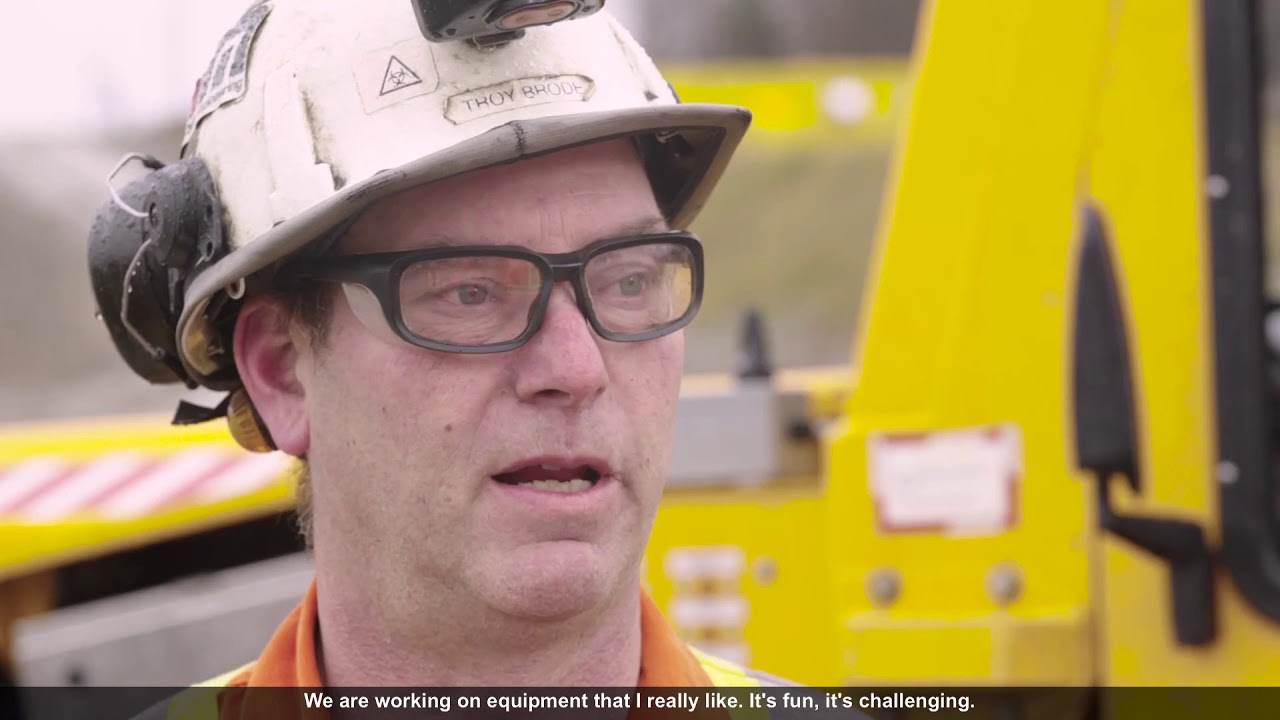 MacLean’s BEV fleet at Goldcorp's Borden Gold project - YouTube