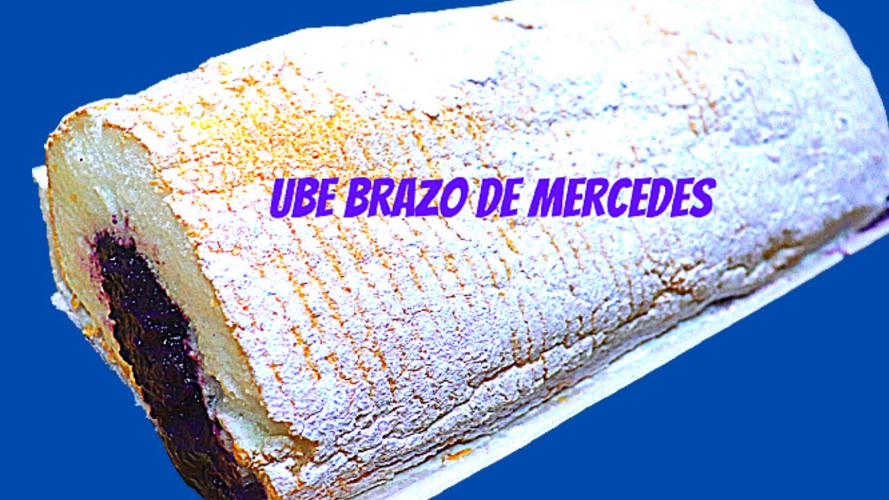 Ube Brazo De Mercedes Cake Recipe Made Easy - YouTube