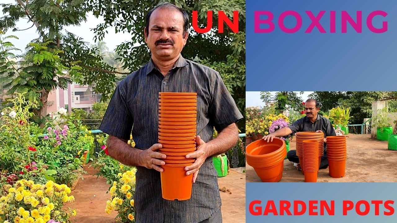 un boxing garden pots||pots||grow bags|| natureturf||terrace garden ...