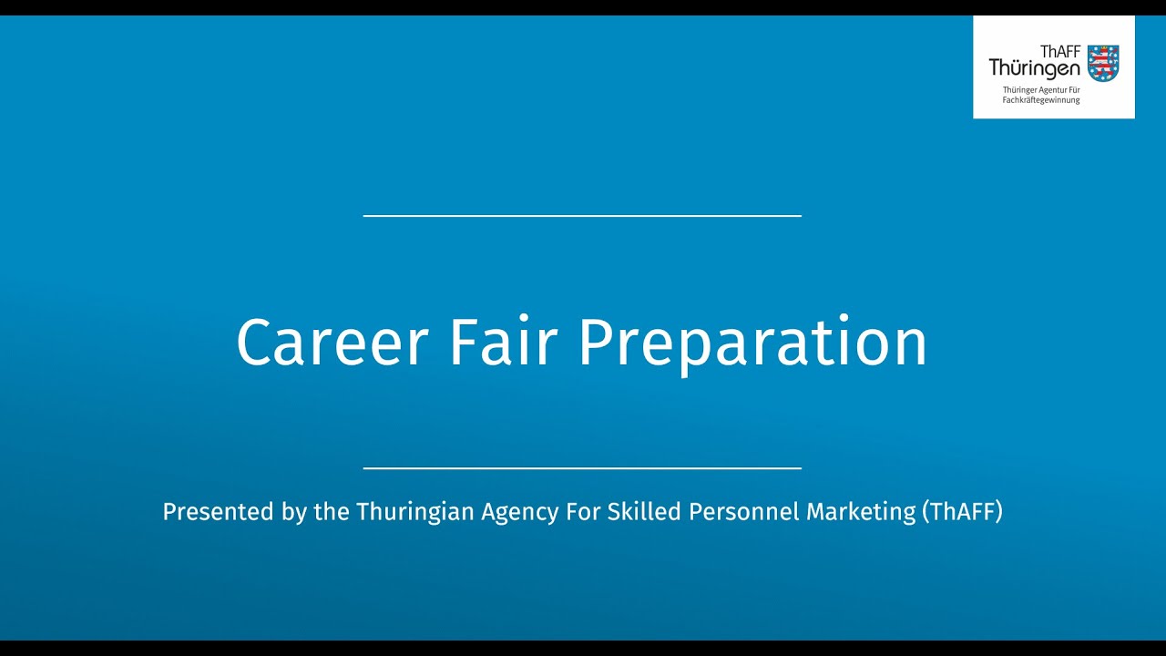 Career Fair Preparation - YouTube
