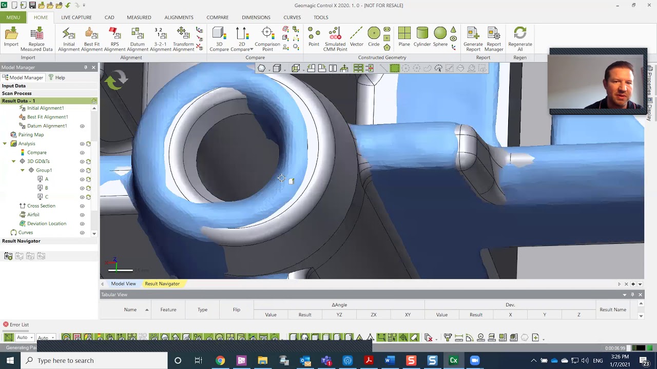 Geomagic Control X - Result Navigator (Datum Alignment VS Best fit ...