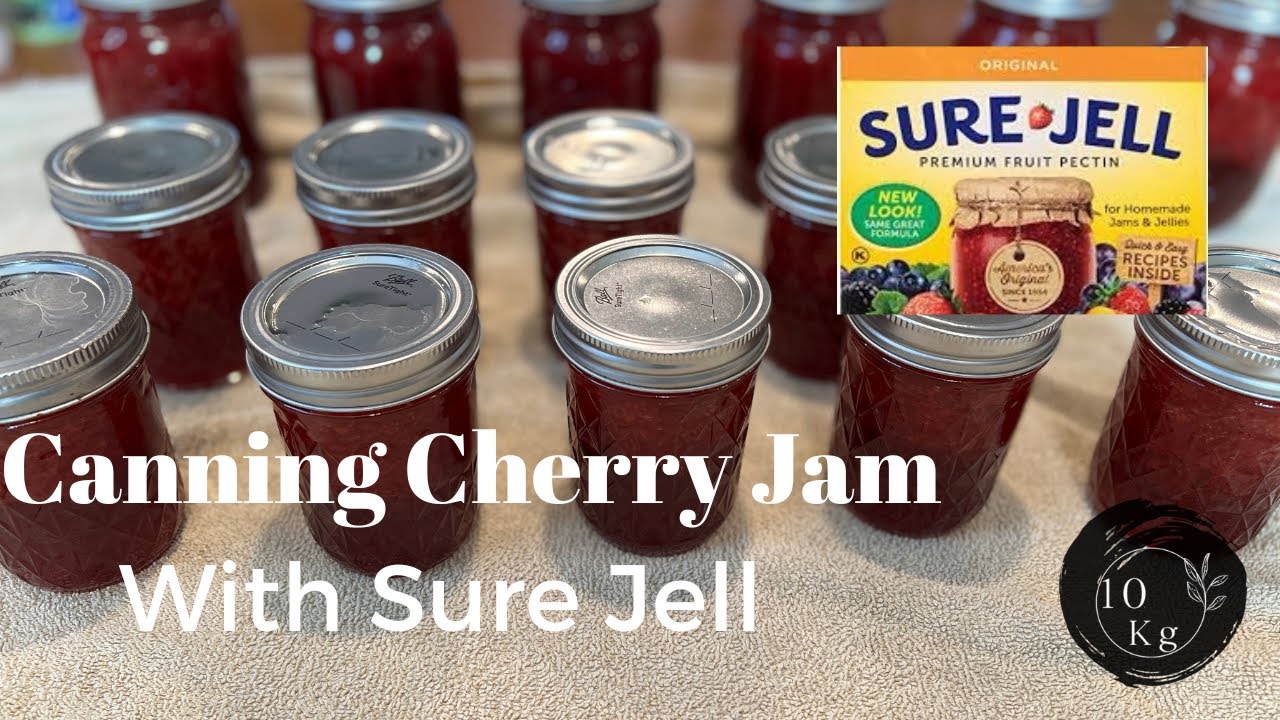 Canning Cherry Jam | With Sure Jell | Big Family of 12 - YouTube