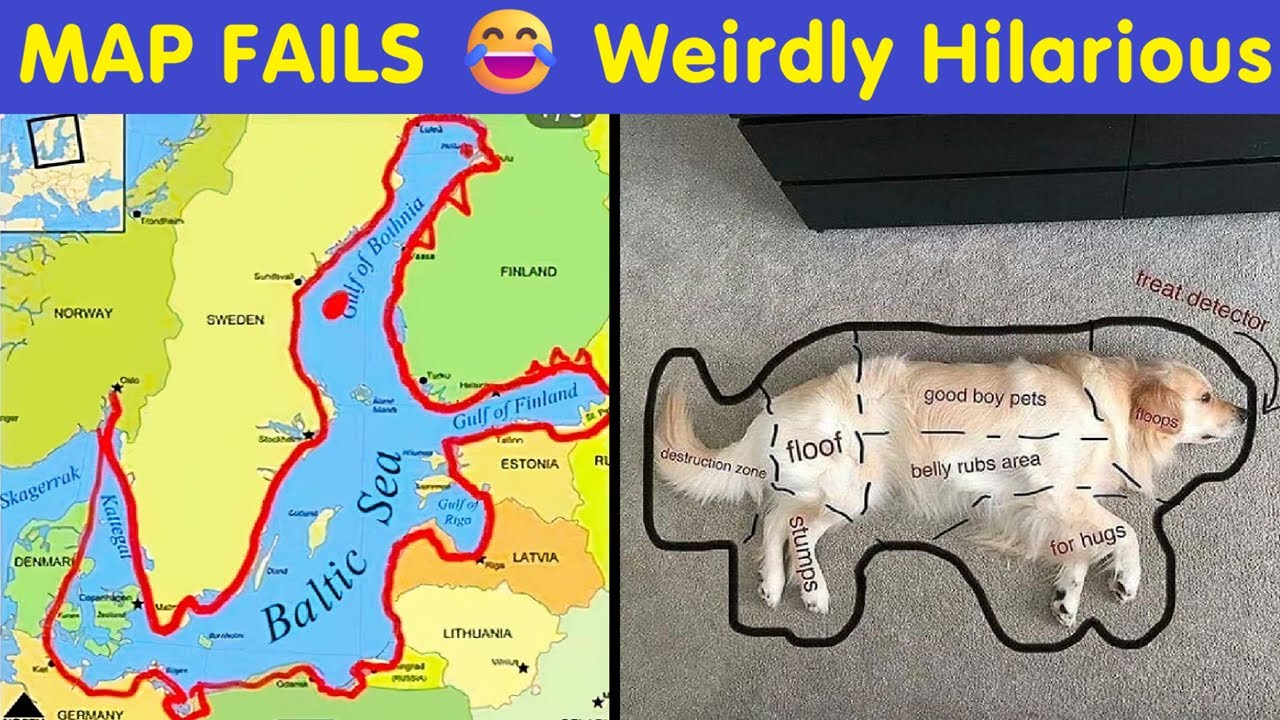 The Worst Maps Ever Made (That Are Weirdly Hilarious) 🤣🗺️ | Happy And Fun - YouTube