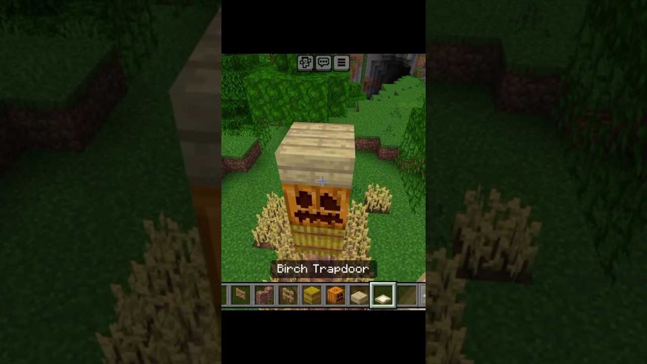 Minecraft SCARECROW Build Idea! #shorts - YouTube