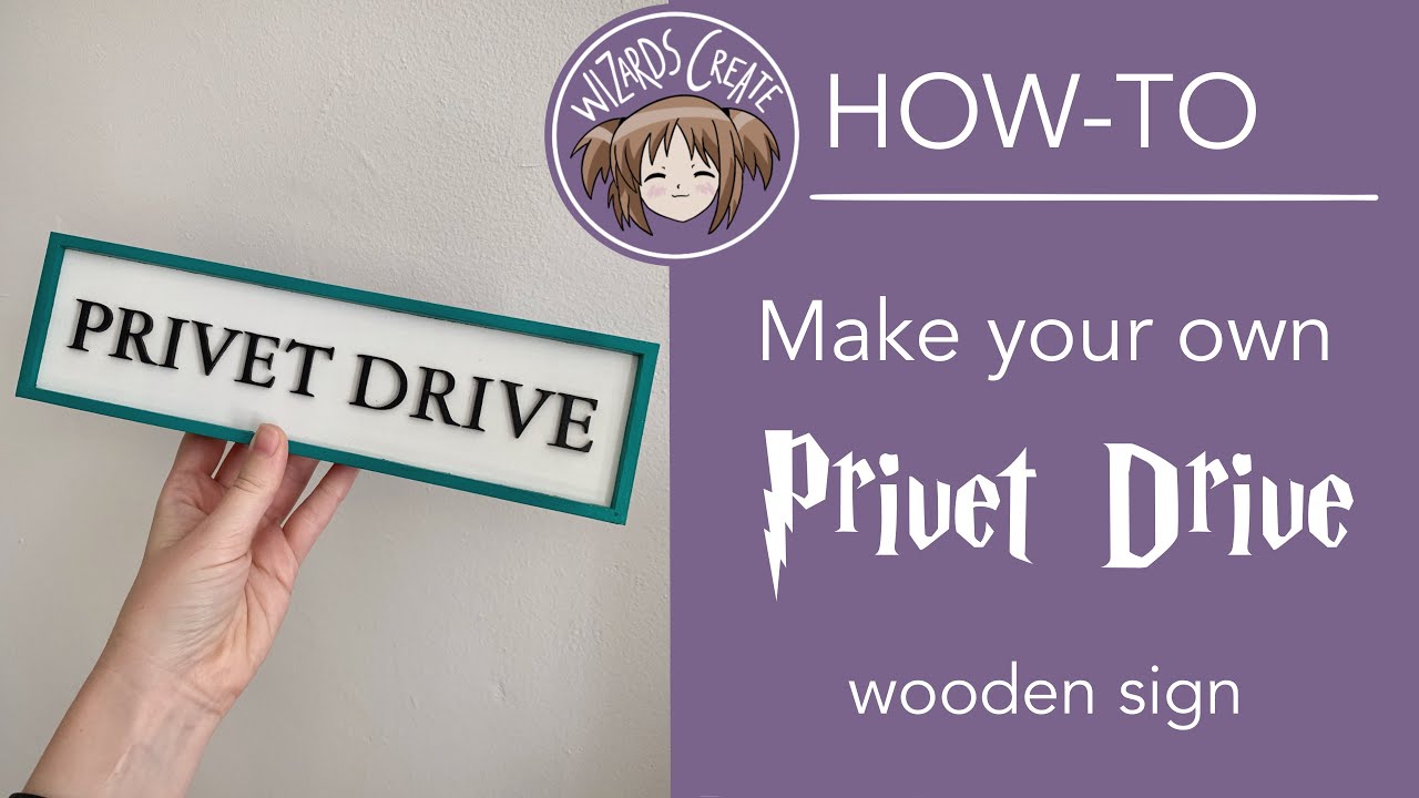 DIY | Harry Potter Privet Drive Sign - YouTube